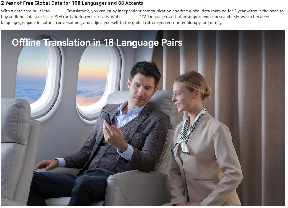 Portable Translator 100 Kinds Of Language Translator Real Time Smart ...