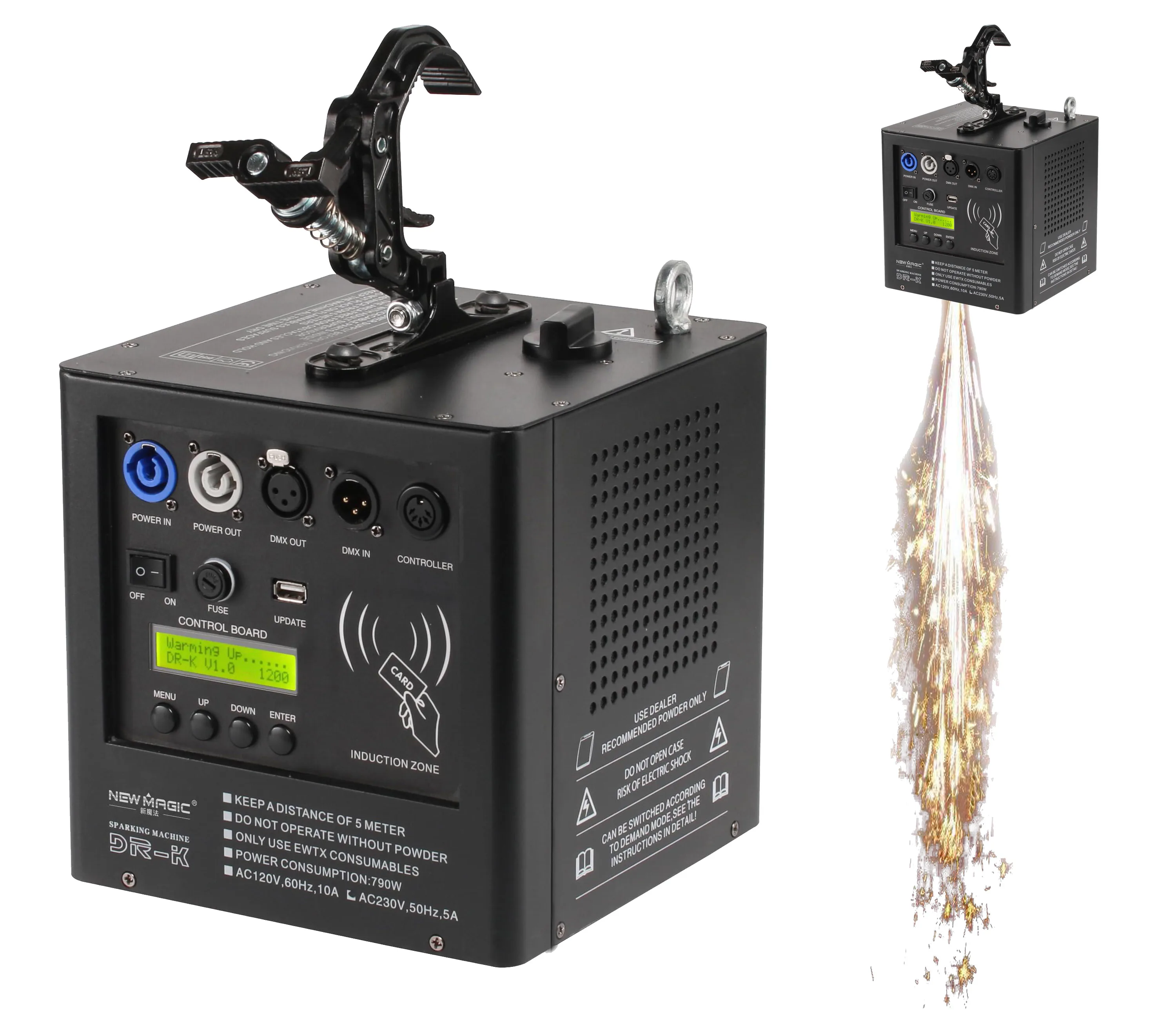 China Professional 700w Waterfall Cold Spark Machine Hanging Down Shot ...