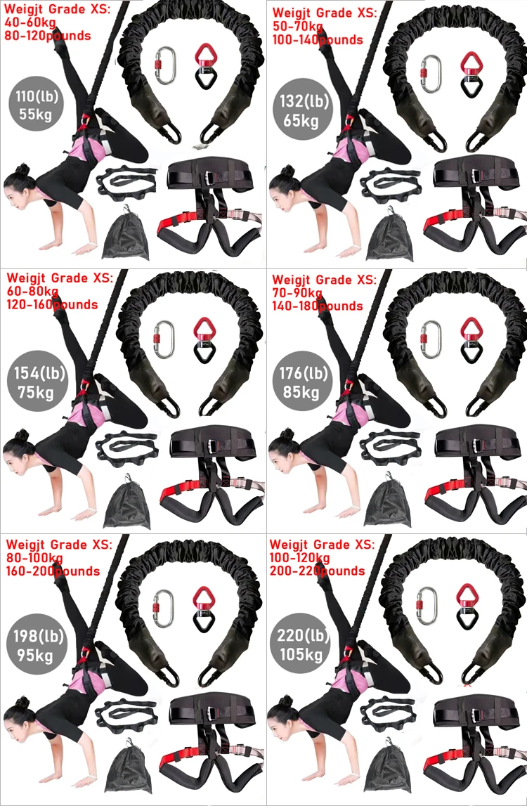 Heavy Bungee Cord Resistance Belt For Home Gym Yoga Bungee Rope Gravity ...