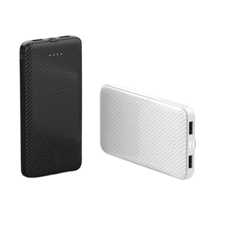 Fiber Texture Power Bank Digital Display Ultra Thin Power Bank 10000mah ...