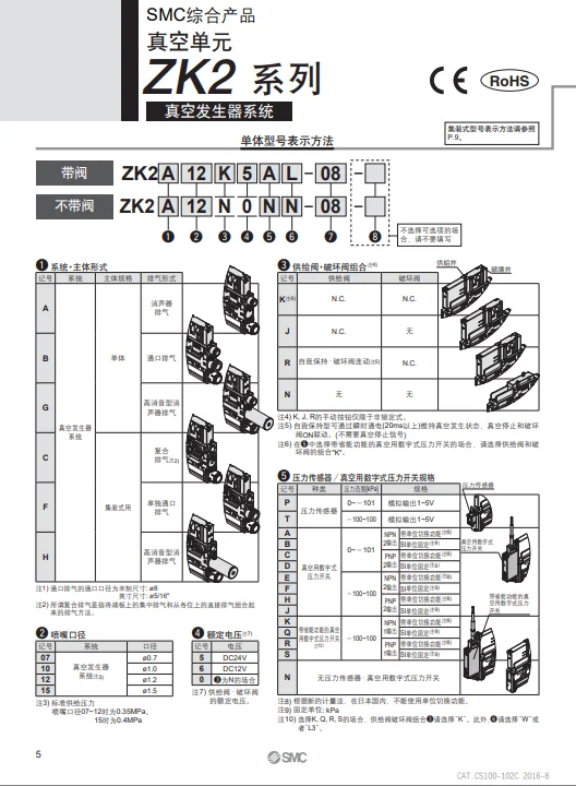 SMC Pneumatic Vacuum Generator - Reliable Performance
