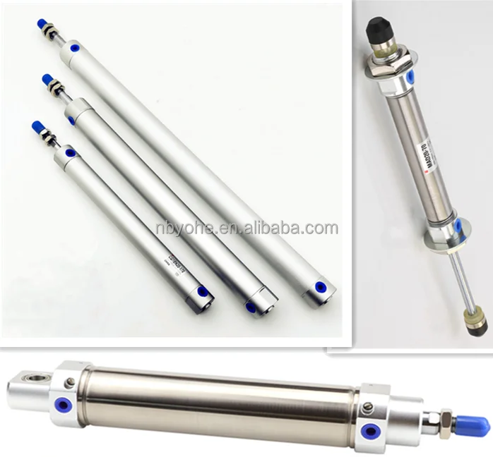 SMC Type Round Cylinder 50mm Bore - Large Stroke Options