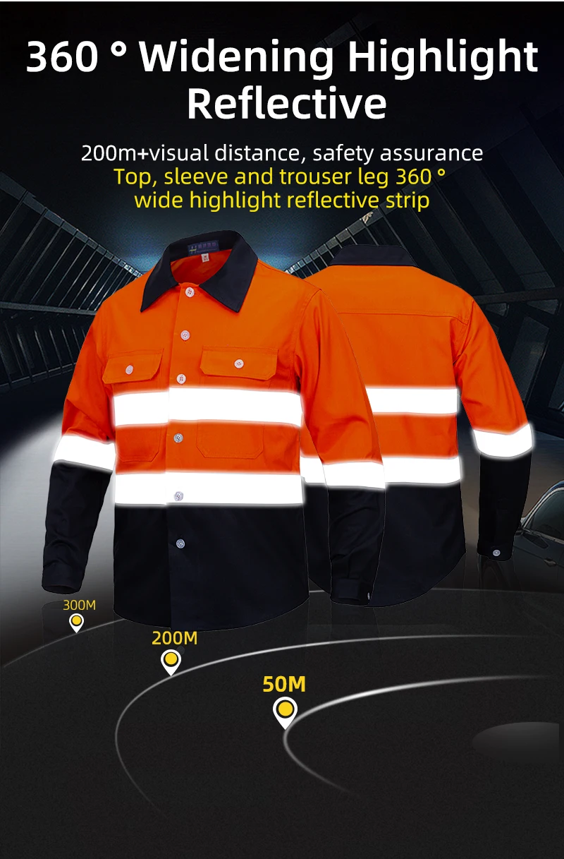 Construction High Hi Vis Workwear Work Clothes Wear Jacket Uniform ...