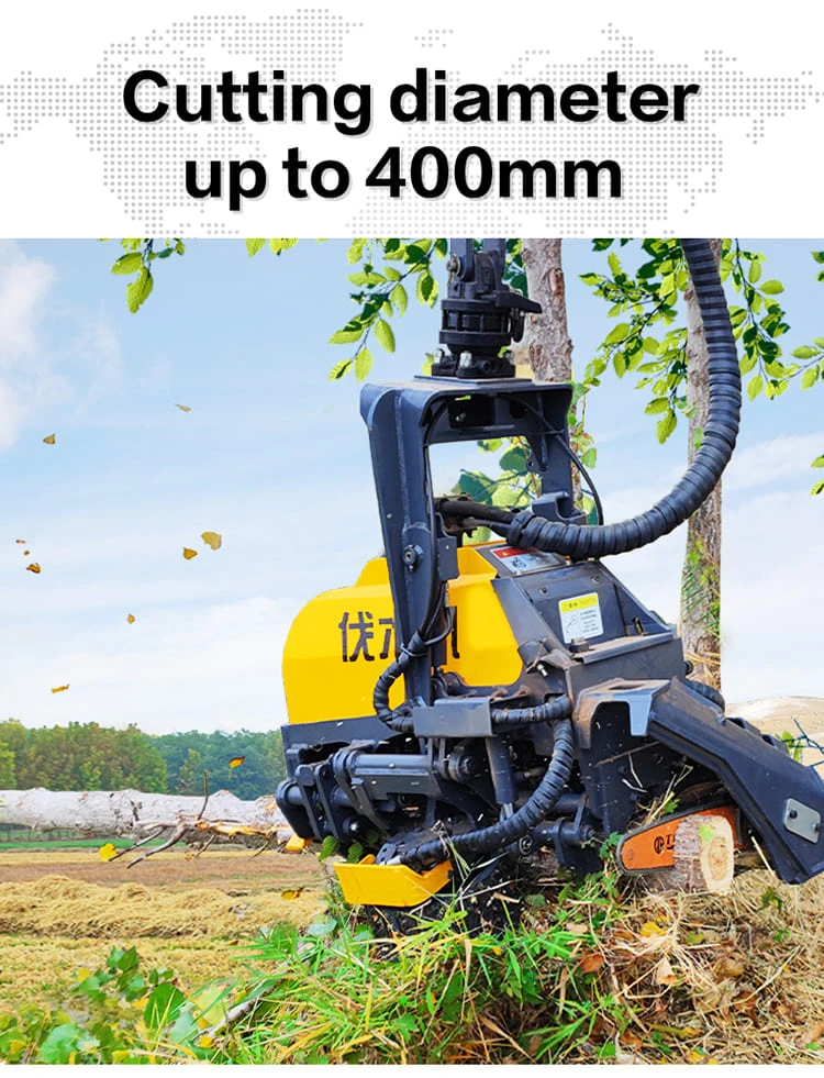 Automatic Logging Hydraulic Forestry Tree Cutting Machine Log Excavator ...