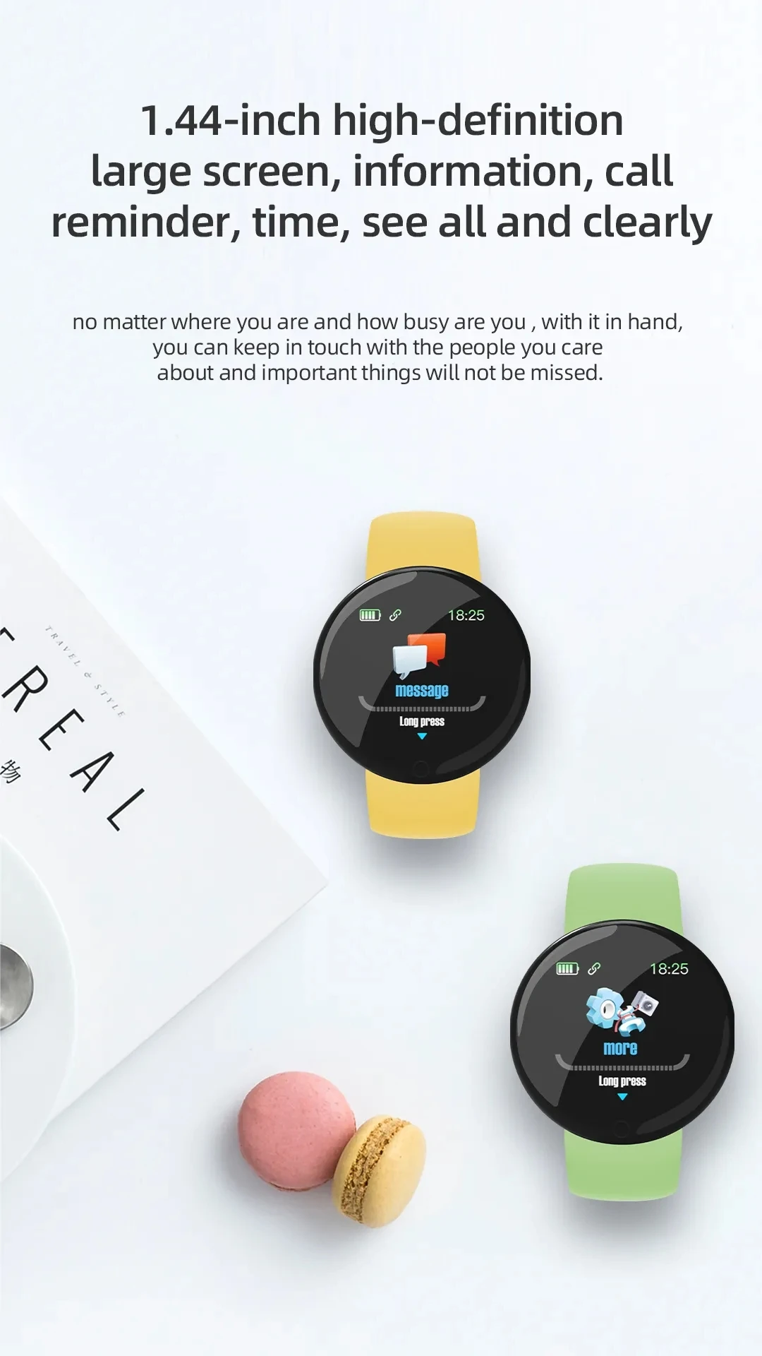 D18S Smart Watch - IP67 Waterproof Fitness Tracker