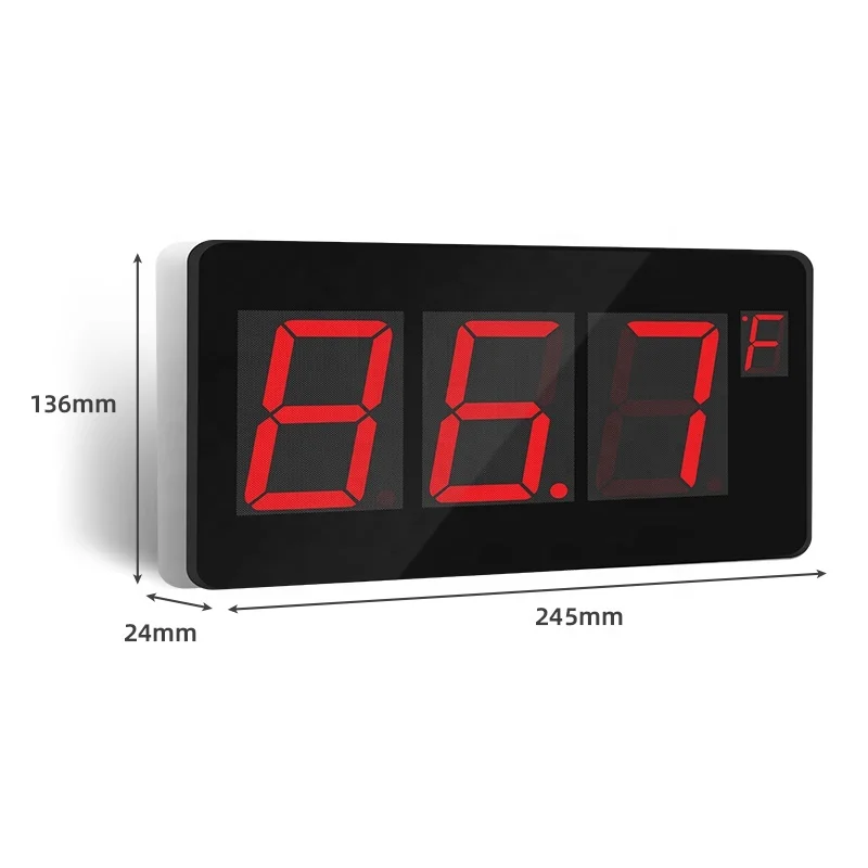 Large Screen Led Digital Large Screen Temperature Display Meter ...