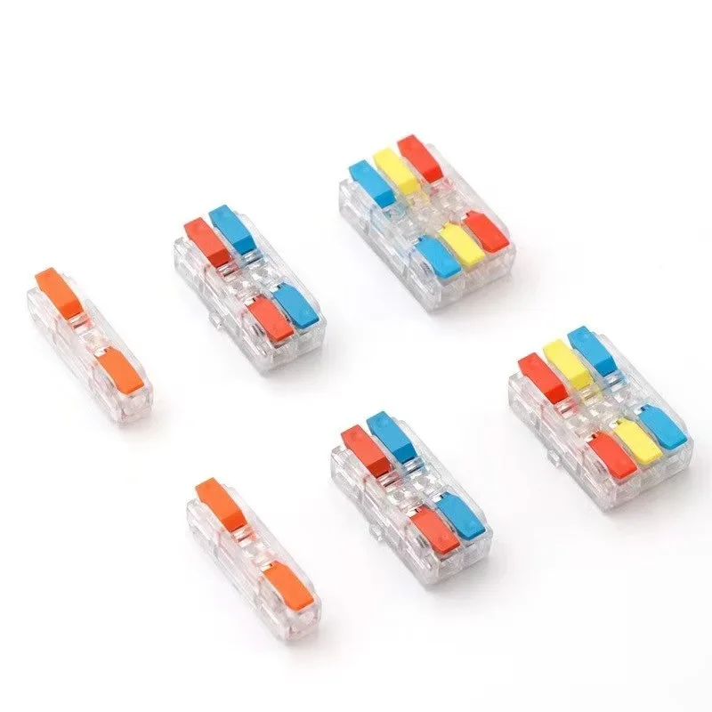 Colorful and Transparent Lever Wire Connectors LT-2 LT-3 Quick Splicing ...