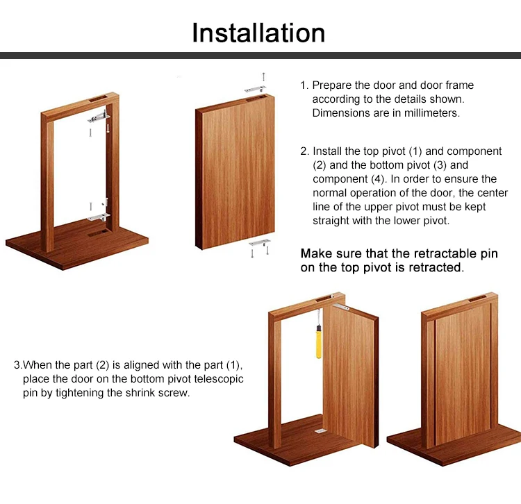 Modern Design Wooden Exterior Main Pivot Wood Entrance Doors Front ...