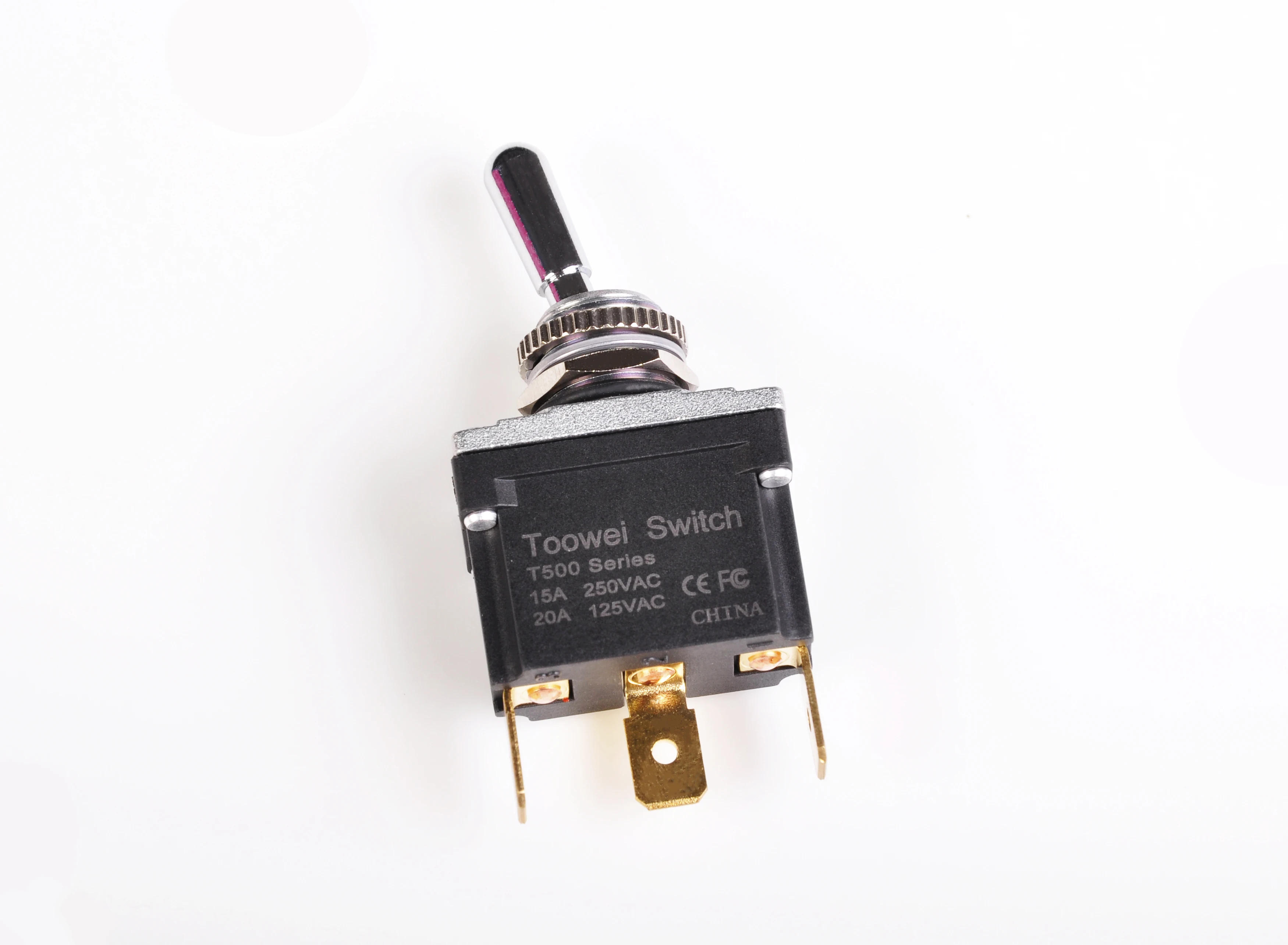 Small Stainless Waterproof 3 Position Brass Rocker Toggle Switch Copper ...