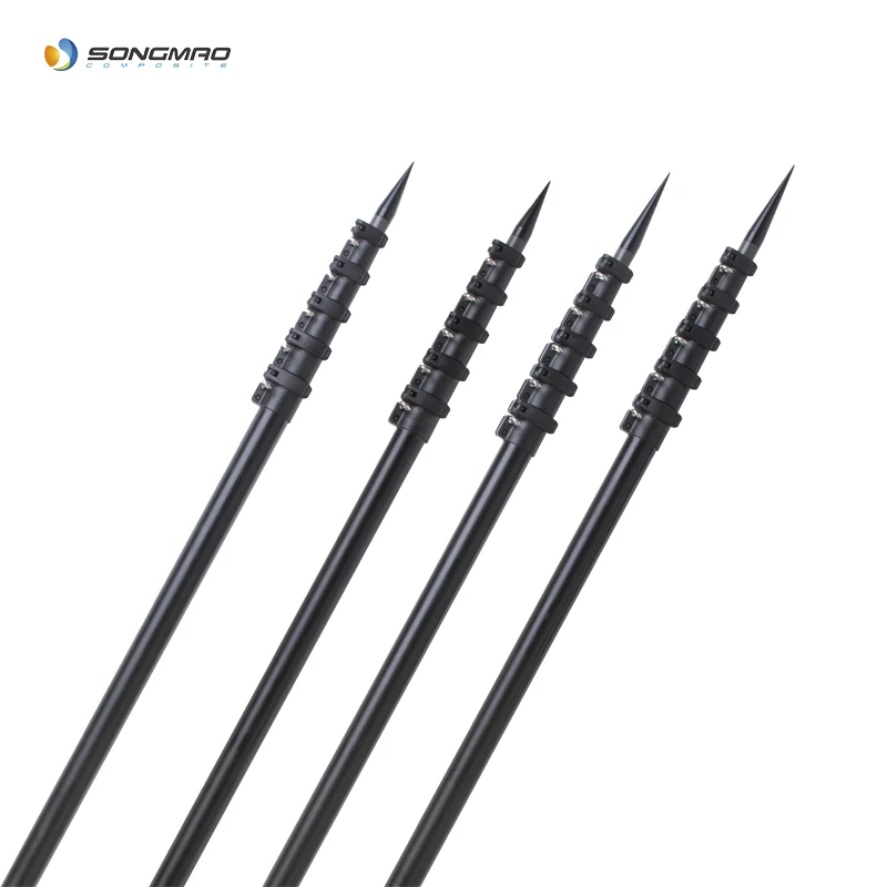 High Stiffness Ocean Boat Carbon Fiber Telescopic Outriggers