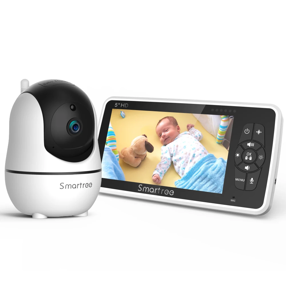 Hot Selling 5 Inch Child Monitor Wireless Baby Monitor Camera Audio ...
