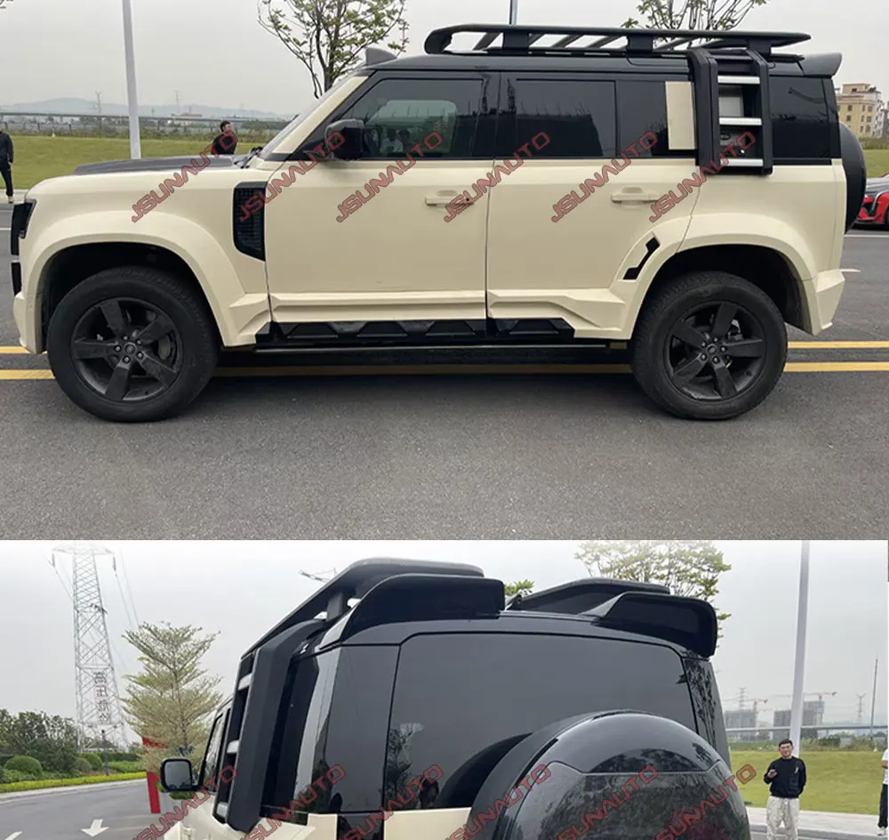 2020-2023 Defender 110 Facelift Carbon Engine Hood Wide Fender Body Kit ...