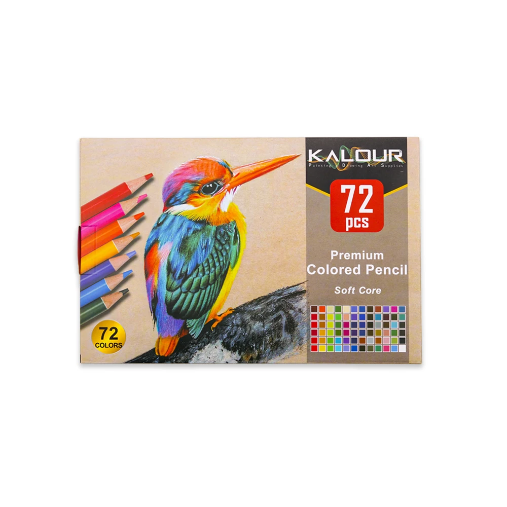 Hot Sale High Grade Vibrant Colors Soft Core Cheap Price 72pcs Colored ...