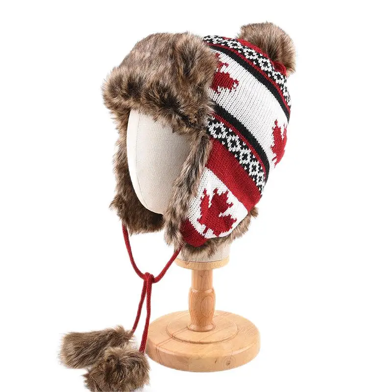 Children's Earmuff Catcher Hat Custom Jacquard Knit Ear Protector ...