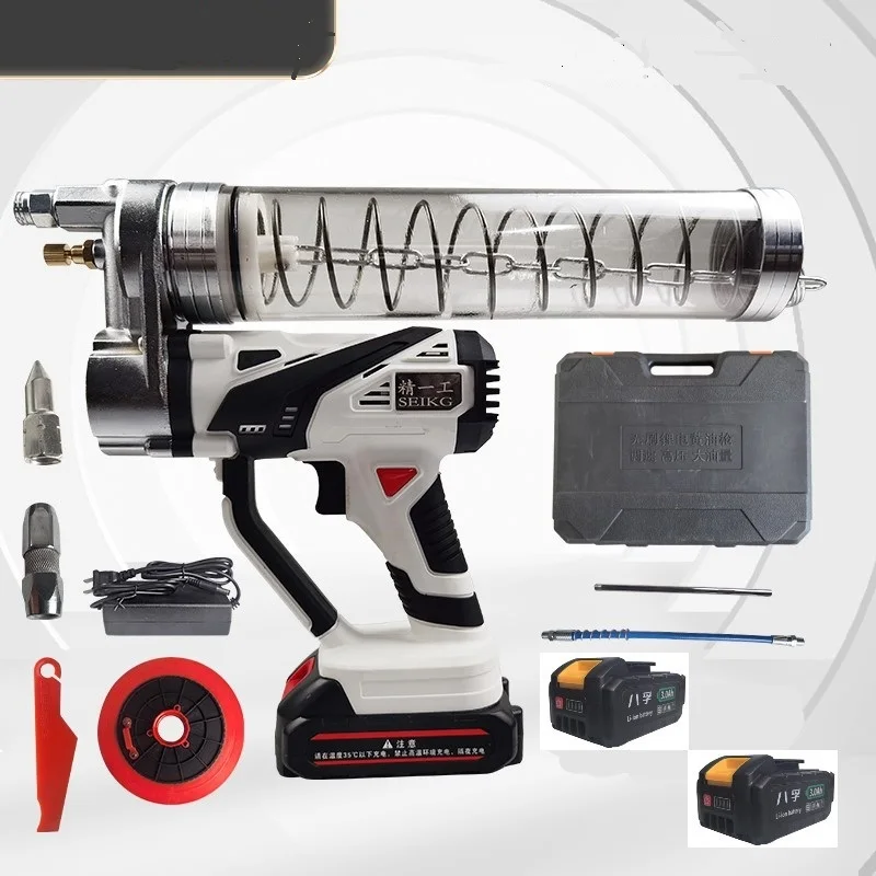 Battery Grease Gun Electric Adhesive Gun High Power Portable Butter ...