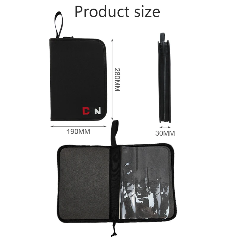 Fireproof Badge Display Storage Album Portable Eva Jewelry Holder Case ...