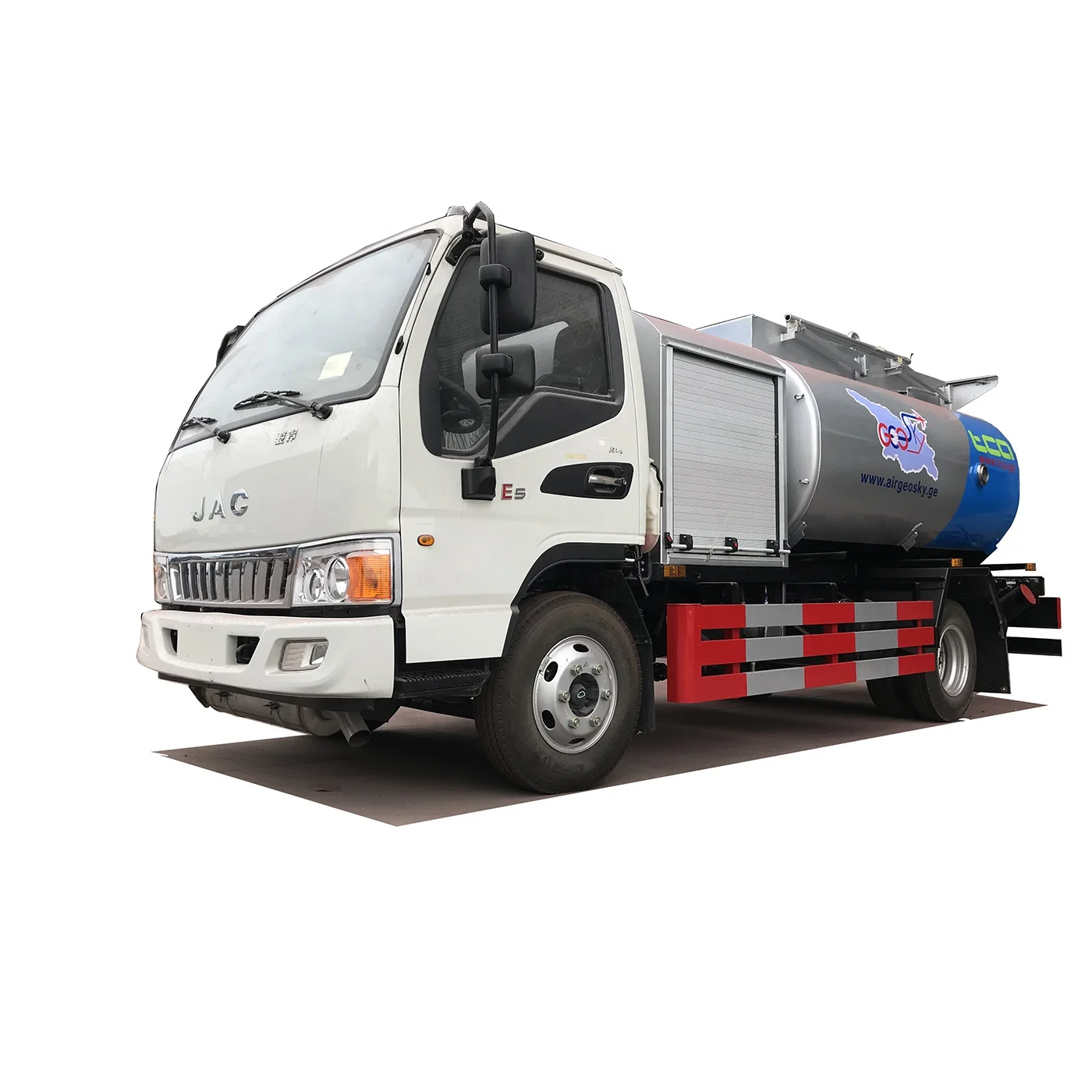 Mobile jet fuel tank truck 6 wheels 5000 Liters JAC aviation fuel ...
