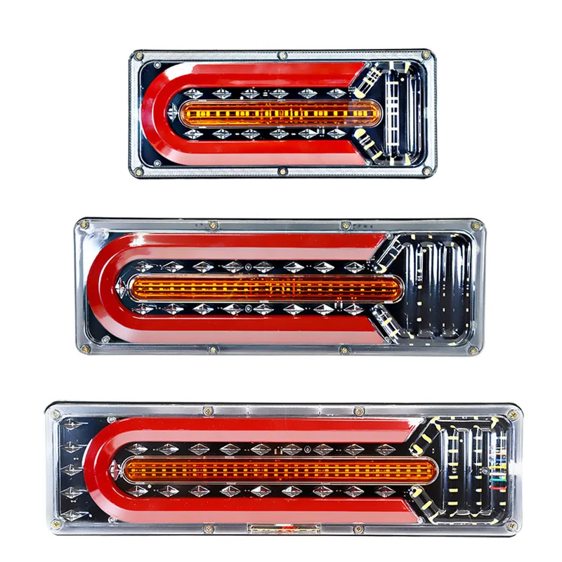 Truck Light Systems Led Rear Lamps Stop Turn Tail Lights Side Maker ...