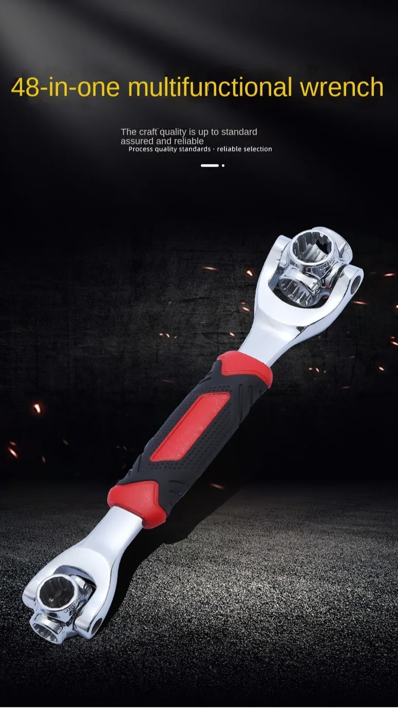 Universal Wrench 48 In 1 Socket Spanner Multifunction Tiger Wrench Tool ...