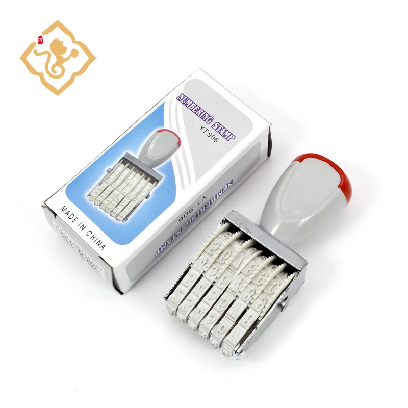 Wholesale Eight Numbers Stamp Adjustable Classic Date Time Stamp Roller ...