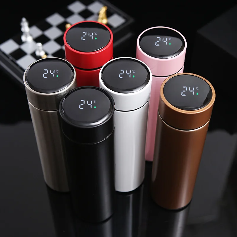 Smart Stainless Steel Water Bottle - 500ml Insulated Flask