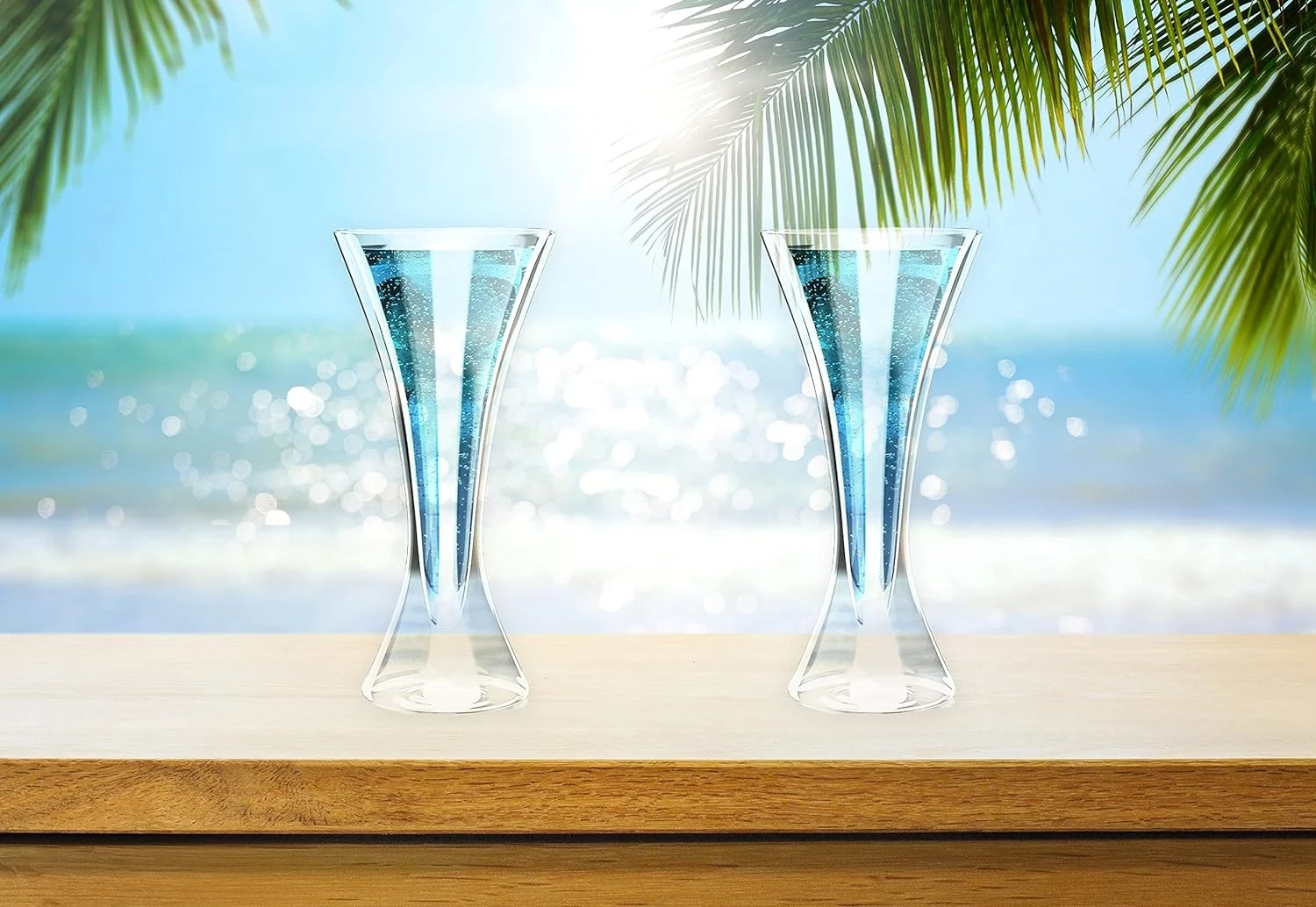 Double-layer Cocktail Martini Glass - Creative Bar Restaurant - Buy ...