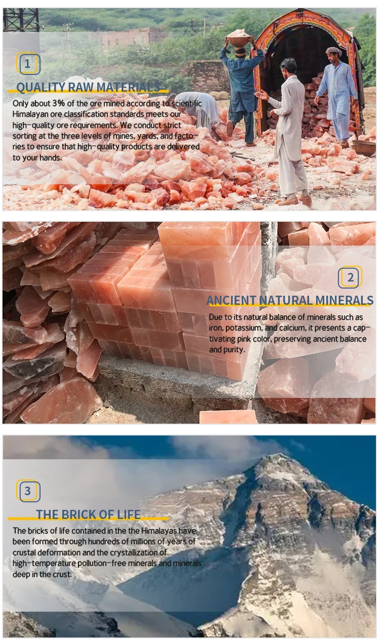 Himalayan Salt Bricks pink Salt Bricks Crystal Natural Salt Tiles for ...