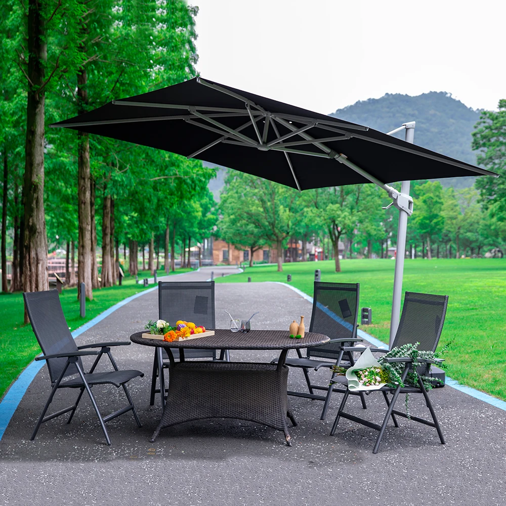MIA Luxury Outdoor Cantilever Garden Umbrella - Durable & Stylish