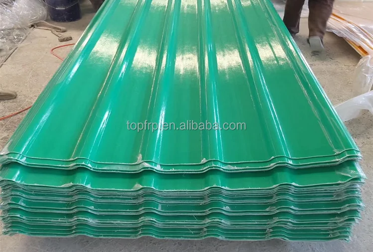 Transparent FRP Fiberglass Skylight Roof Corrugated Panel - Durable ...