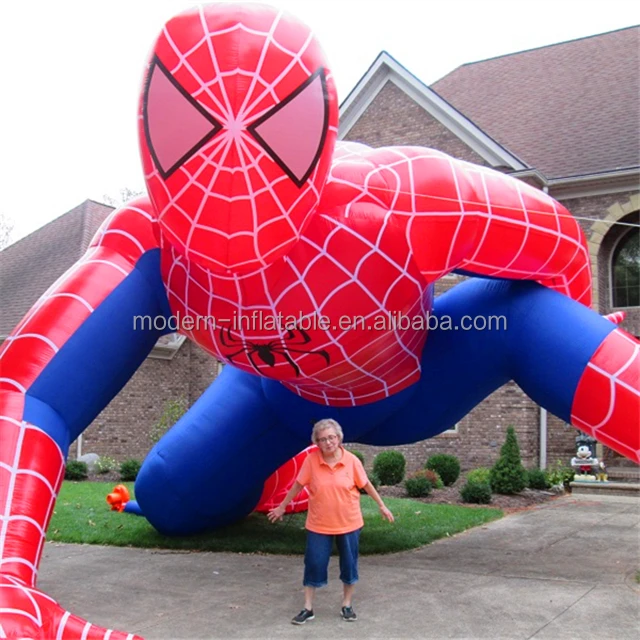 Giant Inflatable Spiderman Model for Outdoors Advertising