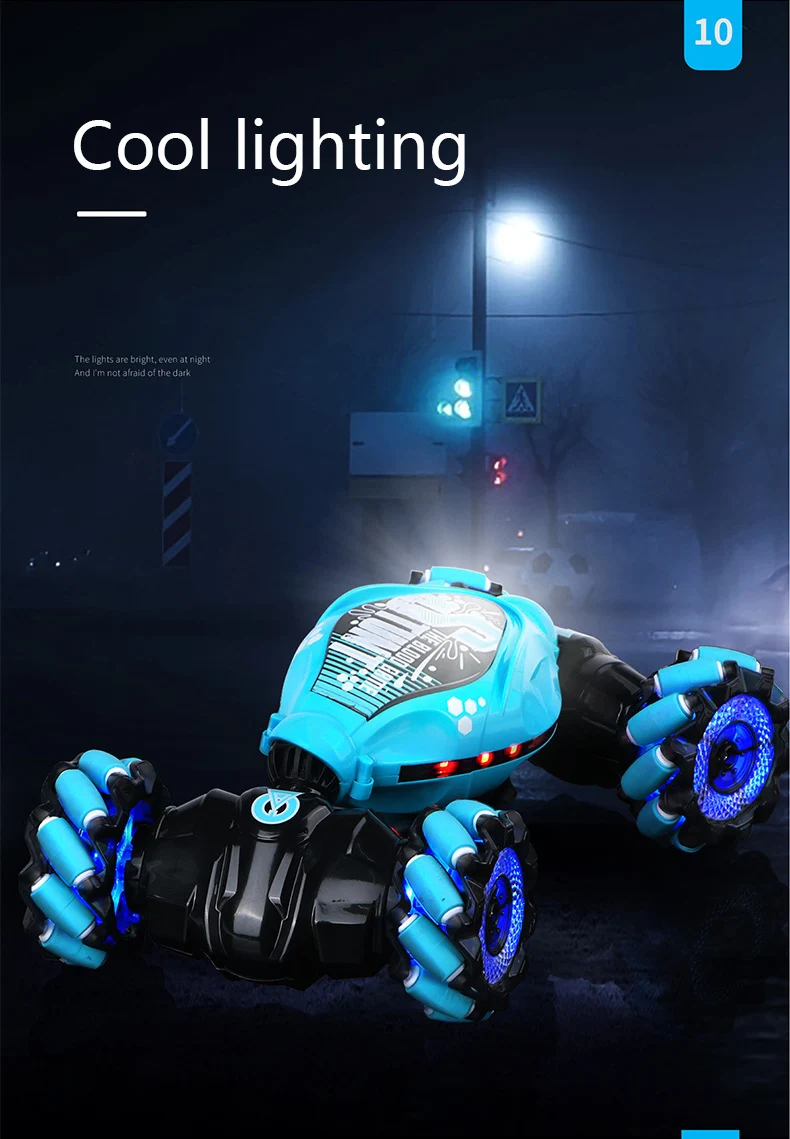 Rc Stunt Morph Cars Kids Toys Double-sided Drive 2.4g Electric Remote ...