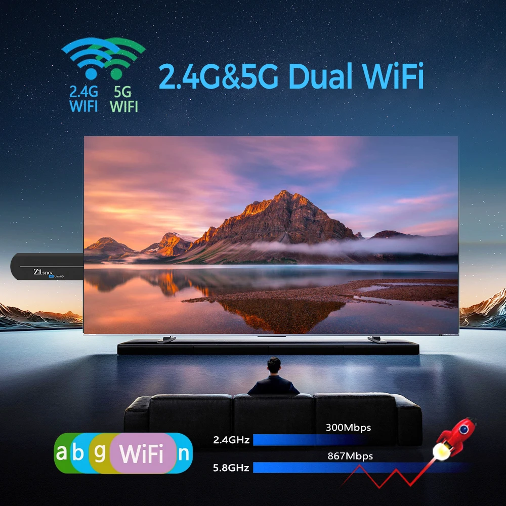 Tv stick 4k ATV stick new model smart player Z1 Stick Google certified ...