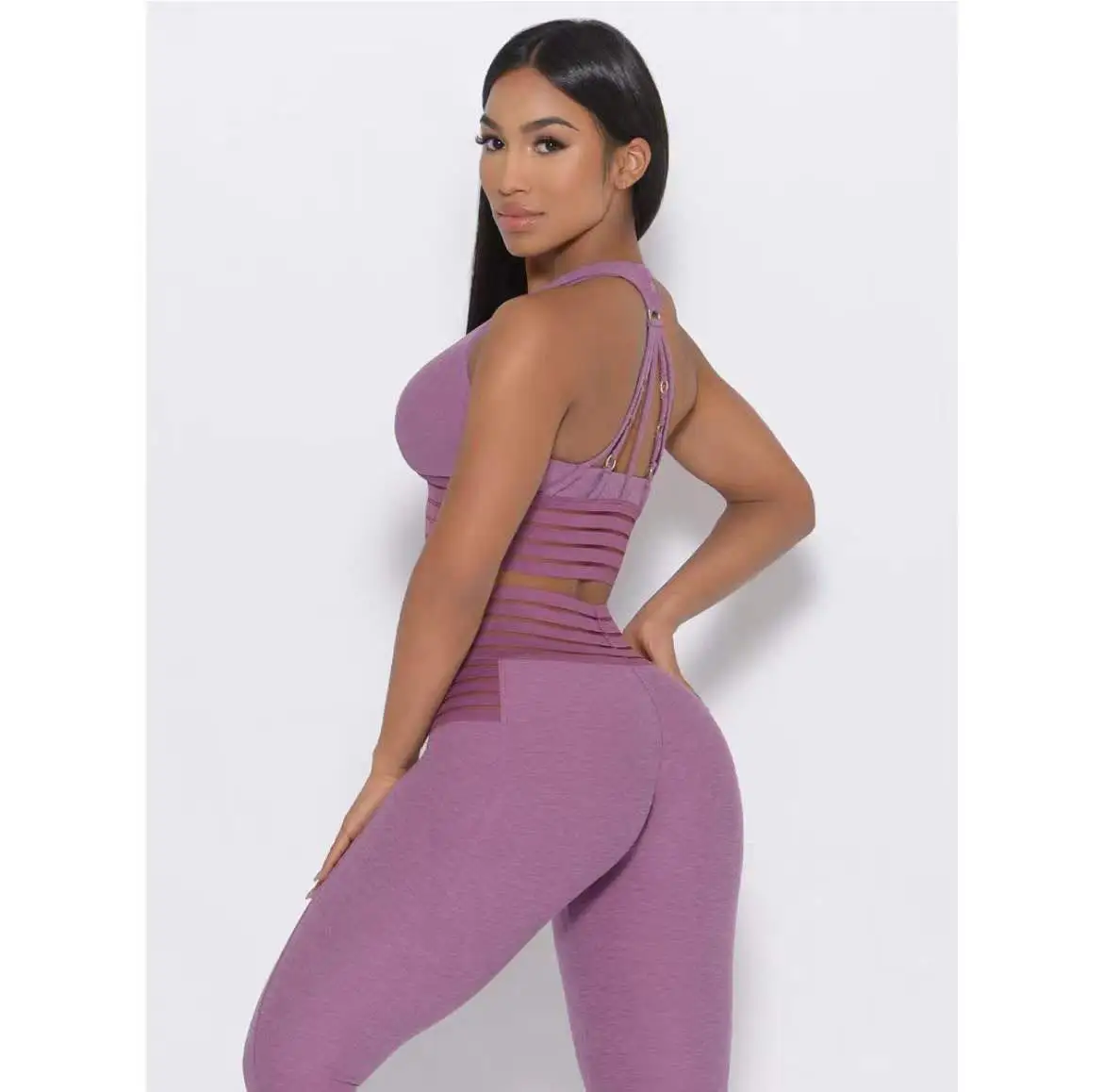 Joyyoung Sexy Active Wear Seamless Fitness Exercises Sport Suit Gym Clothing Yoga Sets Women ...