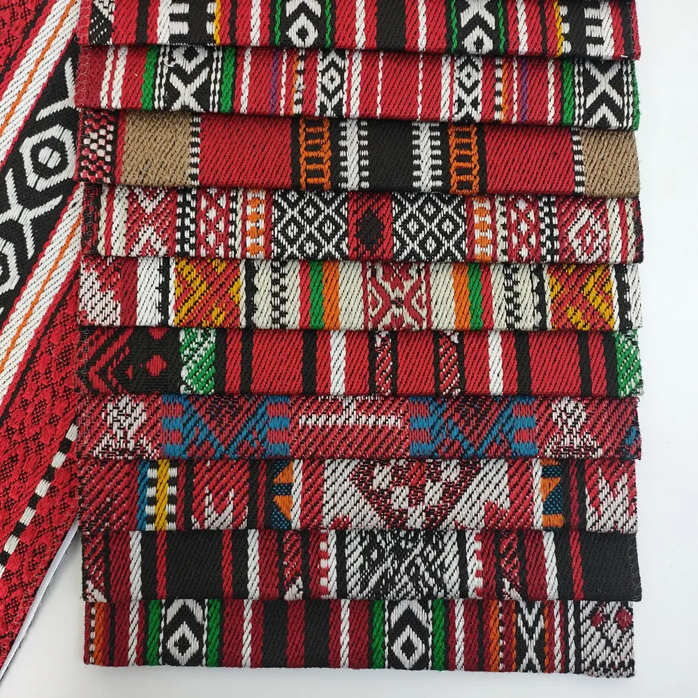 New Design Arabic Style Imitation Cotton Jacquard Sadu Fabric For Sofa ...