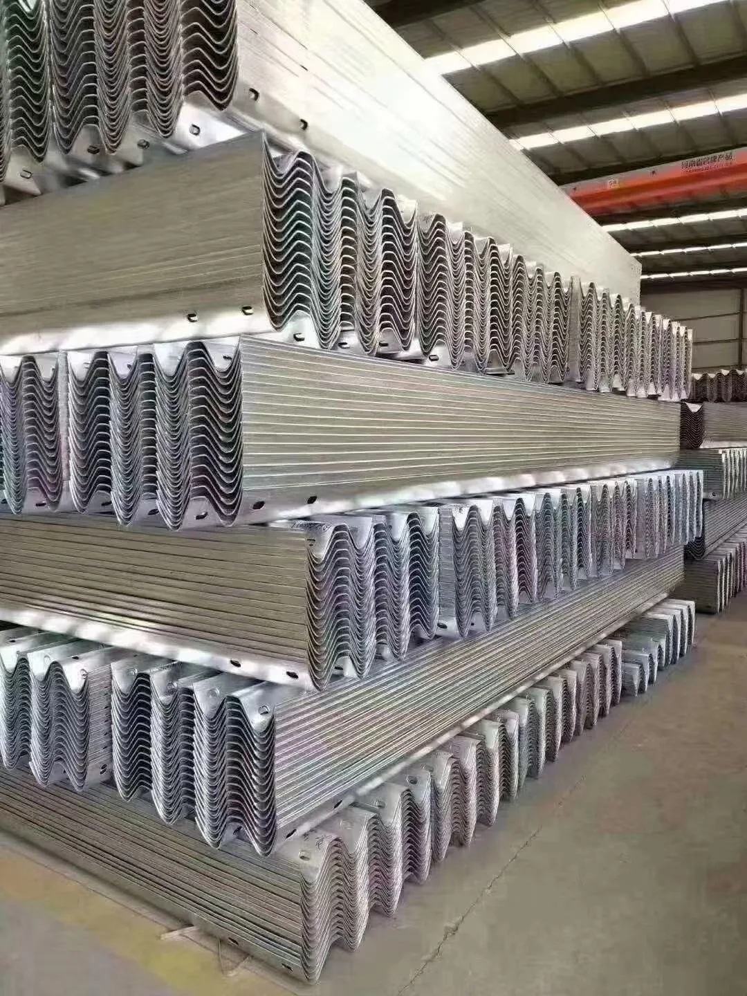 Single Sided Tensioned Corrugated Beam Crash Barrier - Durable Safety ...