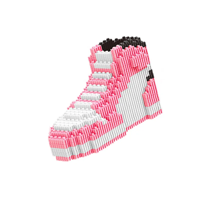 Mini Building Blocks Construction Shoes Toys Diy Diamond Model Building ...