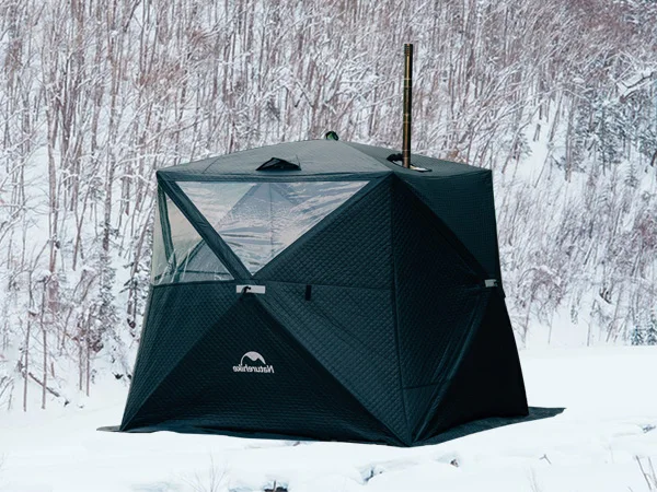 Naturehike Outdoor Sauna Hub Tent Insulated Ice Fishing Tent 4 Person ...