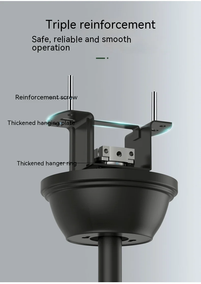 Modern 42 Inch Retractable Remote Control Leafless Led Ceiling Fan With ...