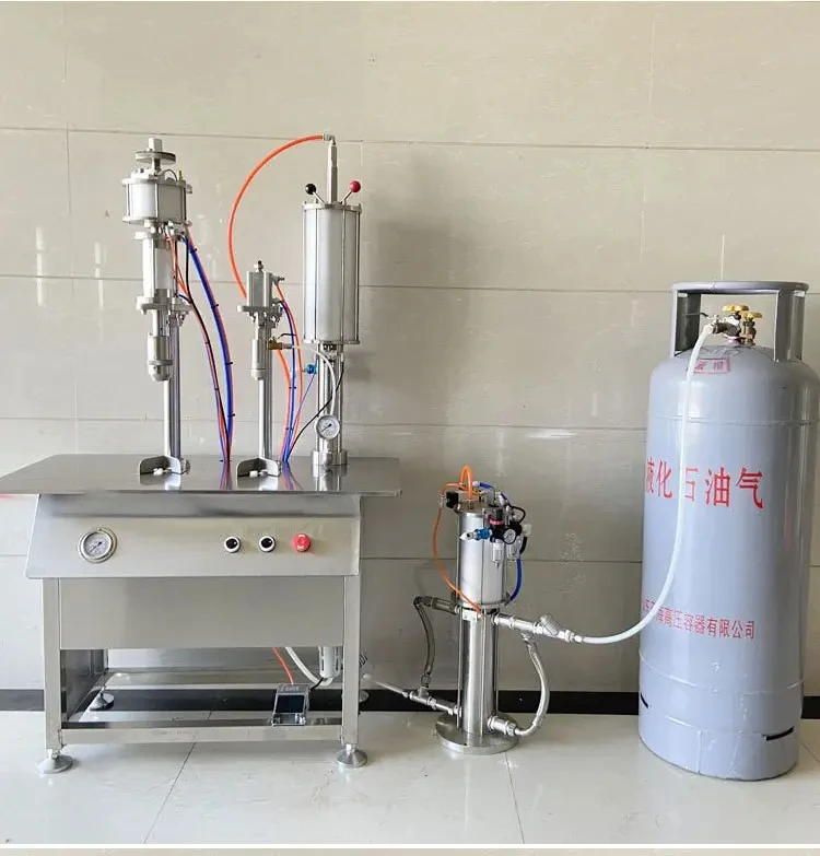 Automatic Cosmetic Spray Aerosol Filling Machine - High Efficiency
