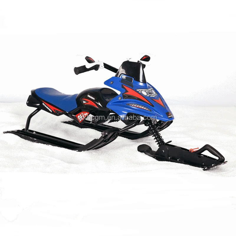 Sleds for Kids Snowmobile for Snowscoot with Twin Brakes,Ski Sled ...