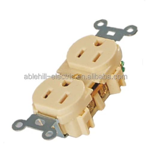 Us Standard Self-grounding 20a 120v American Single Receptacle Wall ...