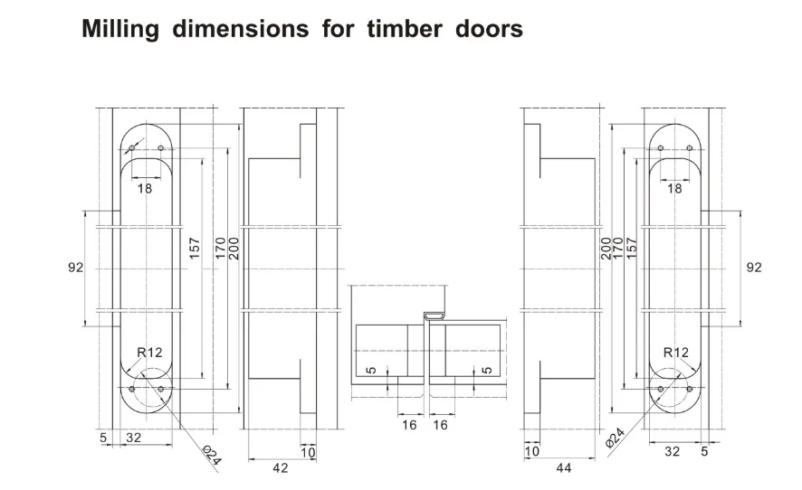 German Equivalent Simonswerk Hinge - 3D Adjustable Hidden Hinge