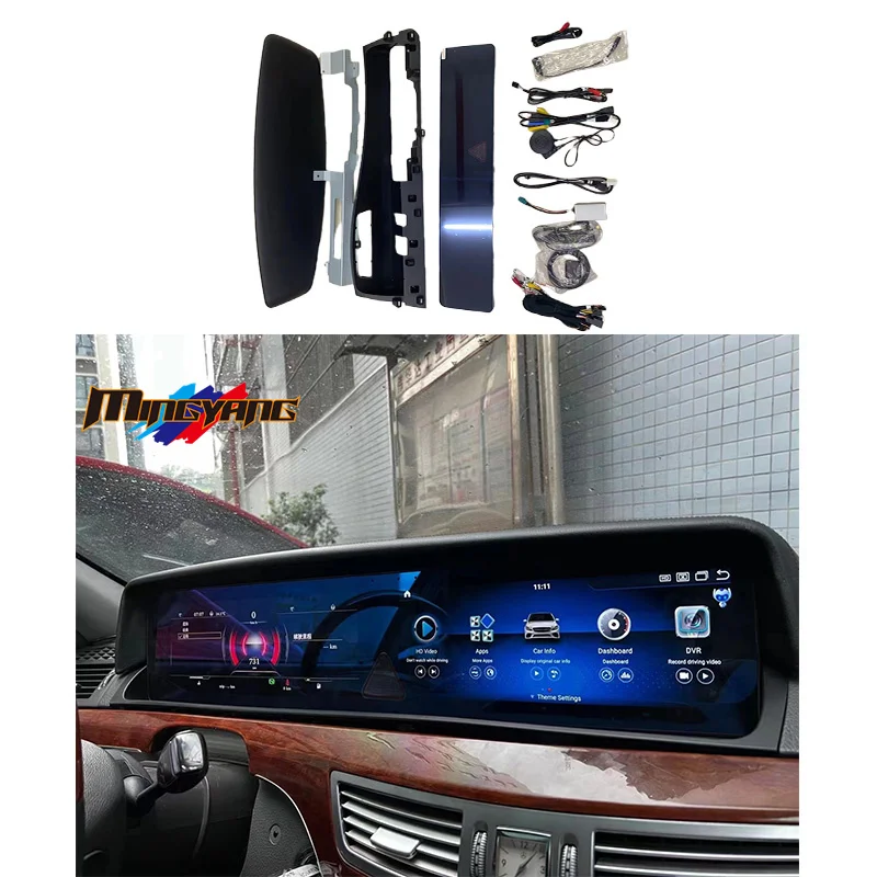LCD Dashboard Digital Instrument Cluster with GPS for Mercedes Benz S ...