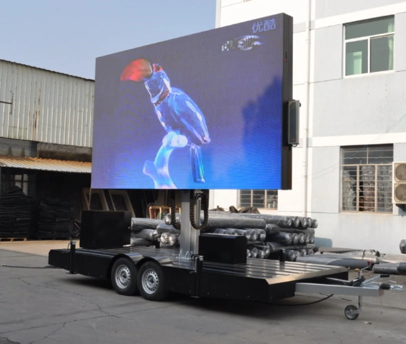 Outdoor Full Color LED Mobile Trailer Screen P4mm - 7000nits