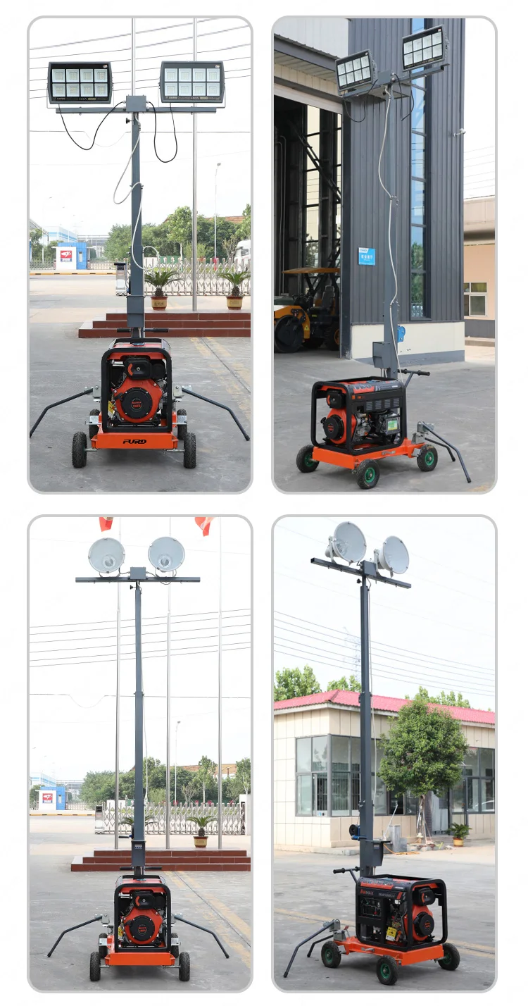 Anmax Diesel Generator Light Tower - Portable Outdoor Lighting
