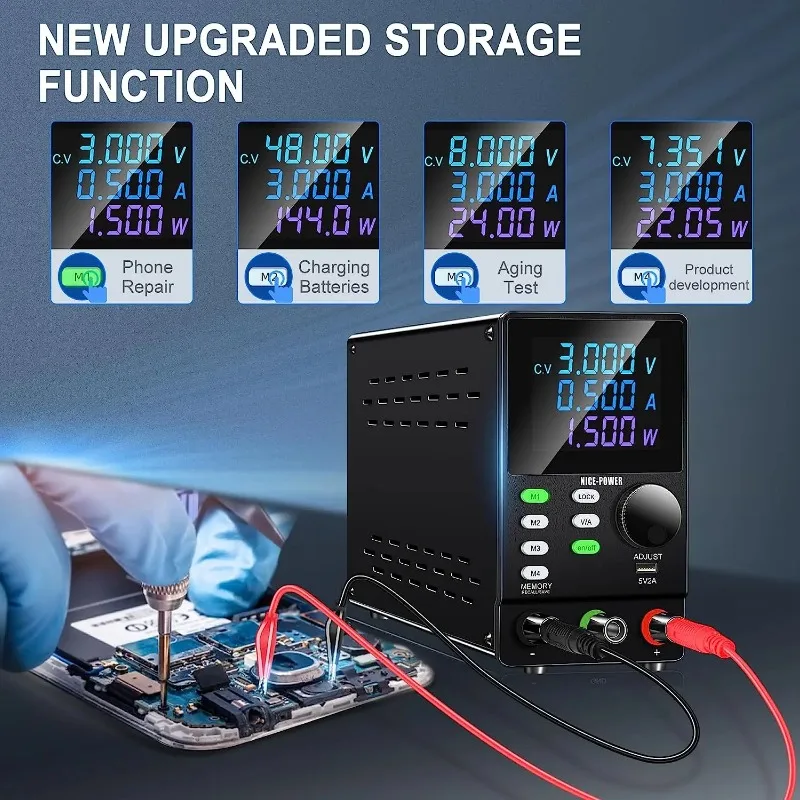 30v 10a 60v 5a Dc Lab Regulated Power Supply Adjustable Laboratory ...