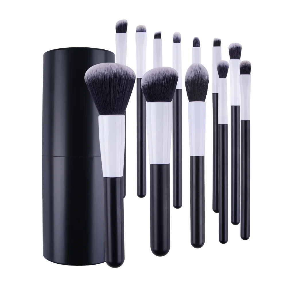 Luxury Set of Small Premium Short Brushes for Powder and More Complete ...