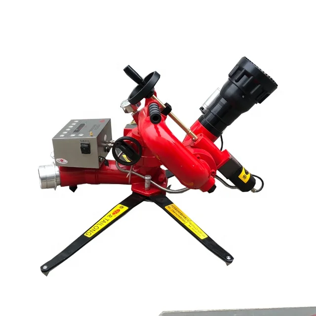 Electric Double Tube Fire Monitor - Remote Control Fire Truck Water Gun