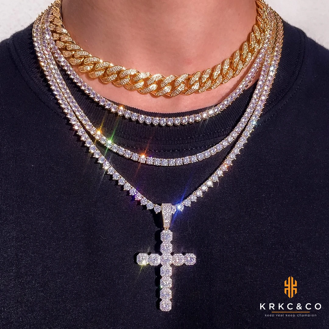 Wholesale VVS Tennis Chains - Elegant 925 Sterling Silver