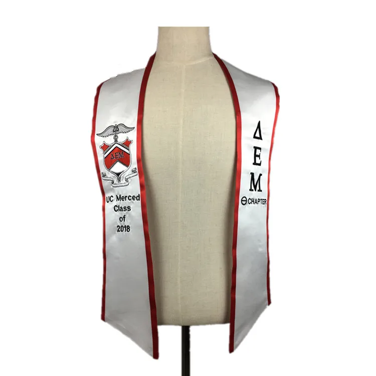 Plain White Sublimation Stole Sublimation Graduation Stoles Wholesale ...